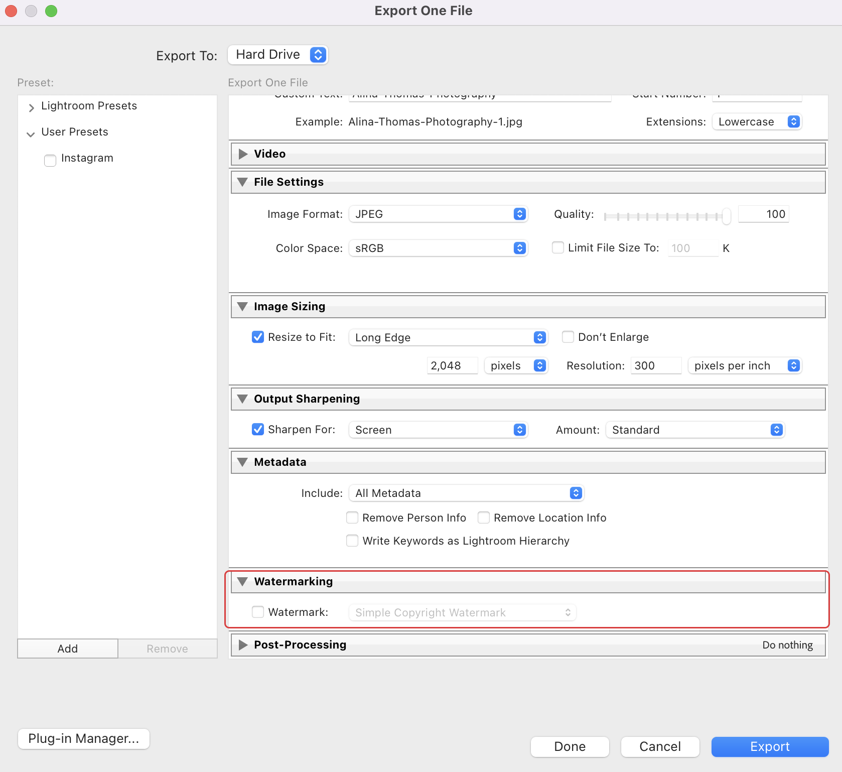 Lightroom Export Settings Every Photographer Should Know