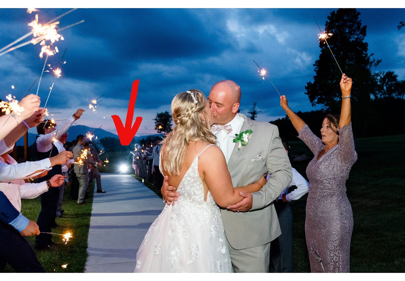 How to Photograph a Wedding Sparkler Exit | Alina Thomas