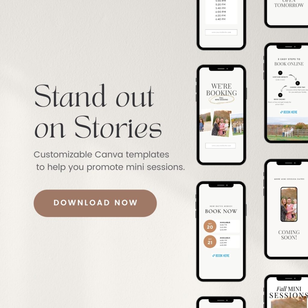 Mini Sessions Canva Templates | Alina Thomas